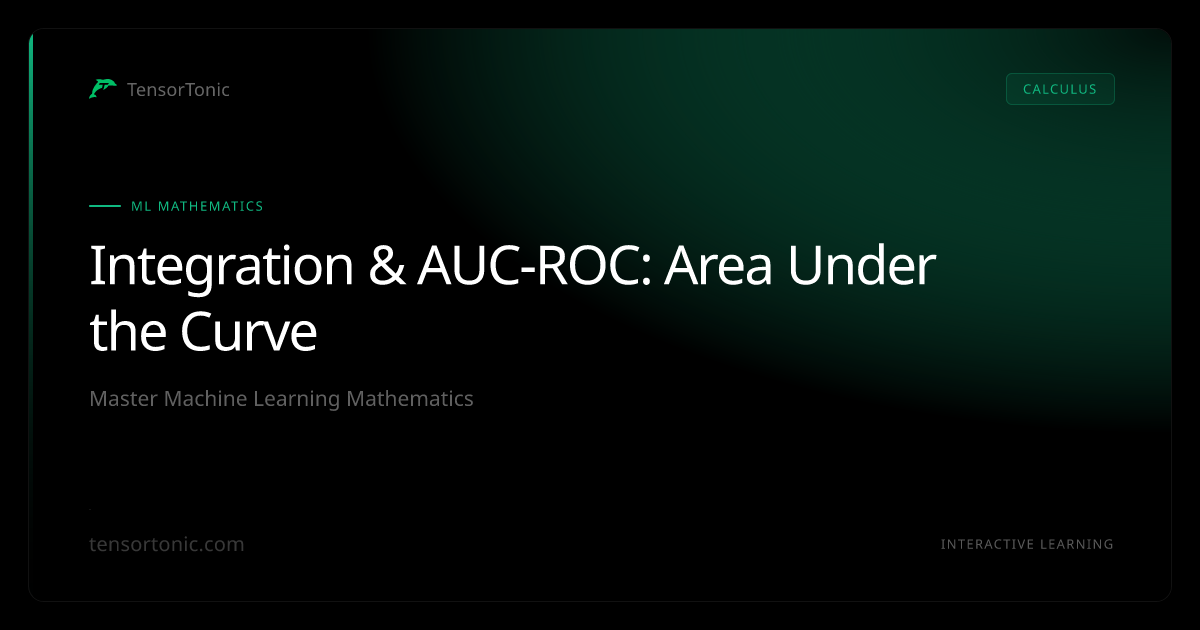 Integration & AUC-ROC: Area Under the Curve | TensorTonic