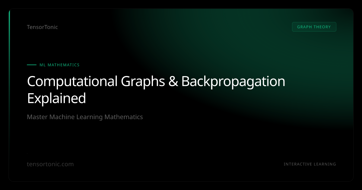 Computational Graphs & Backpropagation Explained | TensorTonic