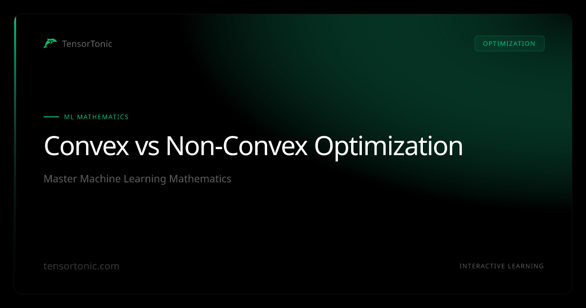 Convex vs Non-Convex Optimization | TensorTonic