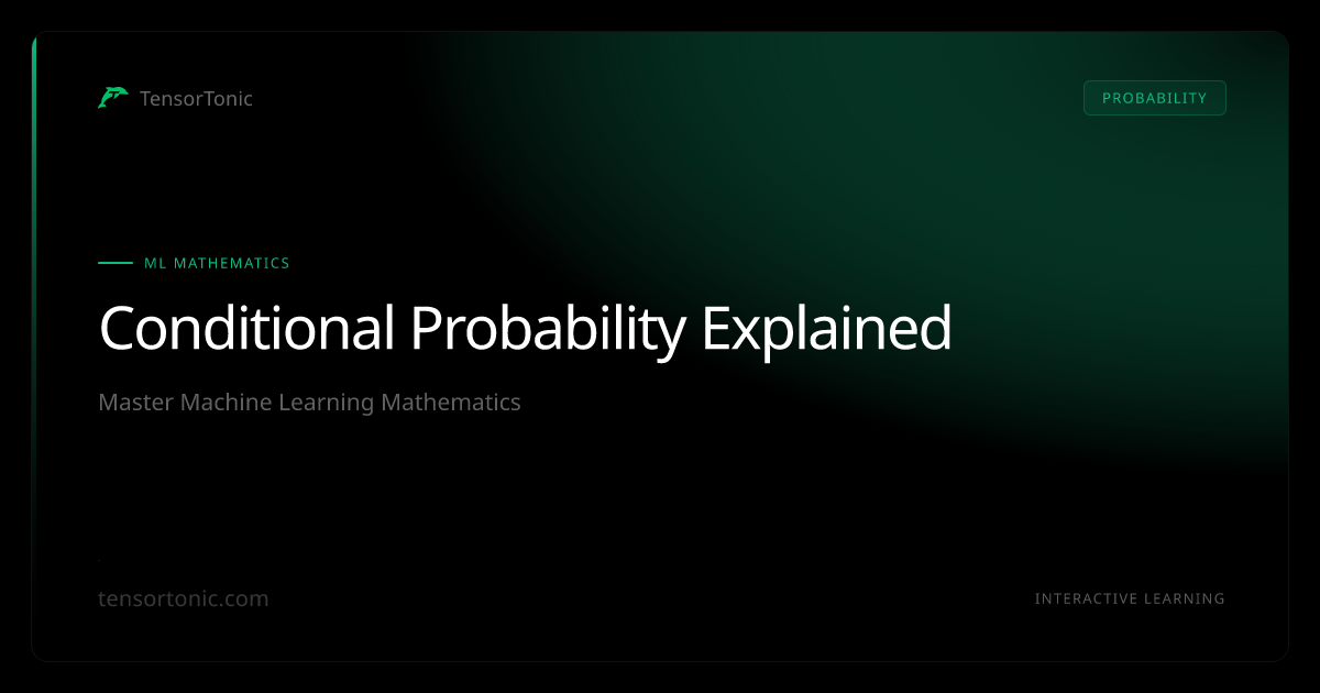 Conditional Probability Explained | TensorTonic